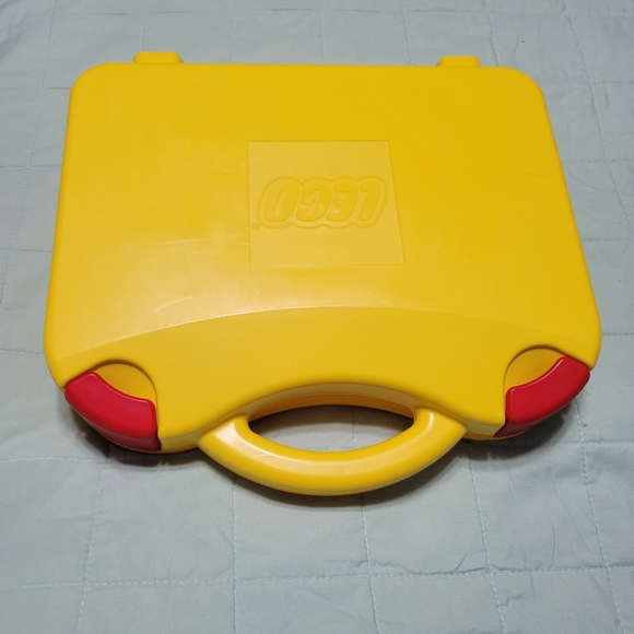 Lego | Toys | Lego Yellow Plastic Travel Storage Carrying Case With ...